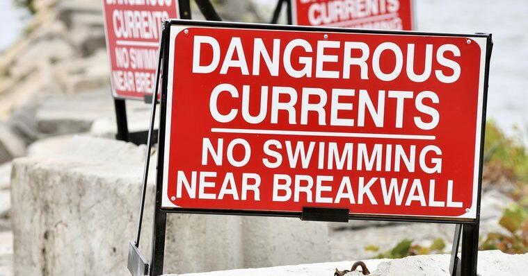 Signs added near Conneaut breakwall warning swimmers of danger | Local ...