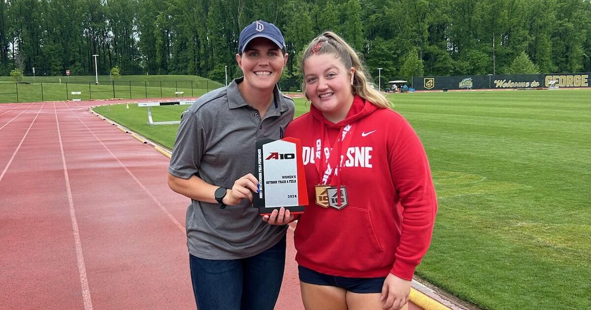 Madison's Moretti continuing stellar track and field season at Duquesne ...