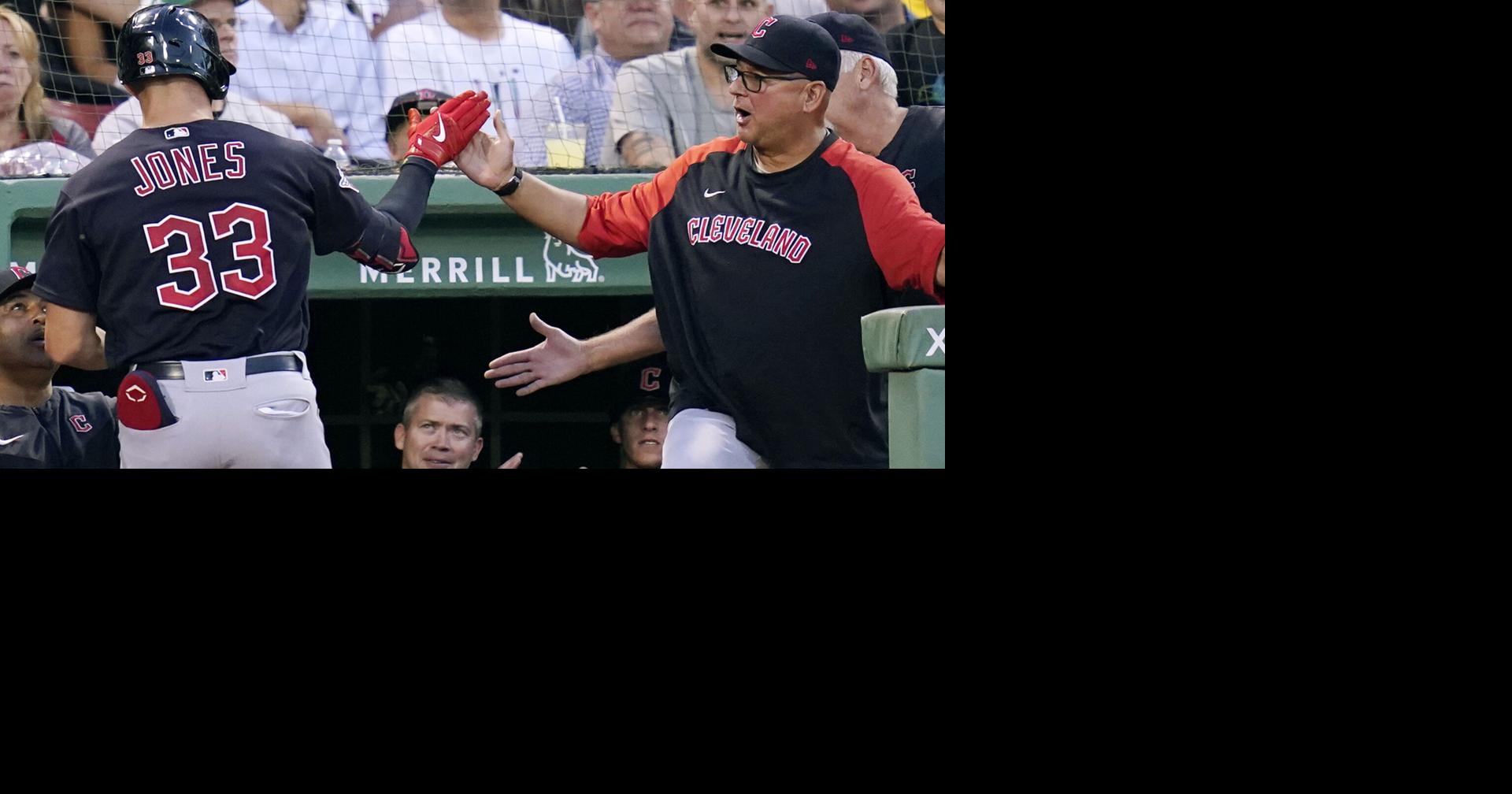 Jones homers for Guardians to spoil Papi's return to Fenway | Sports ...