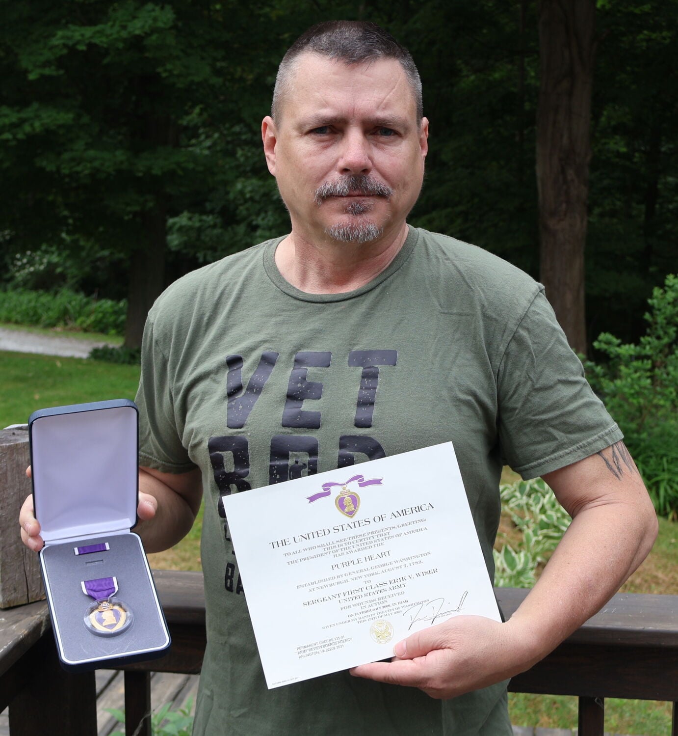 North Kingsville veteran receives Purple Heart 20 years later | News ...