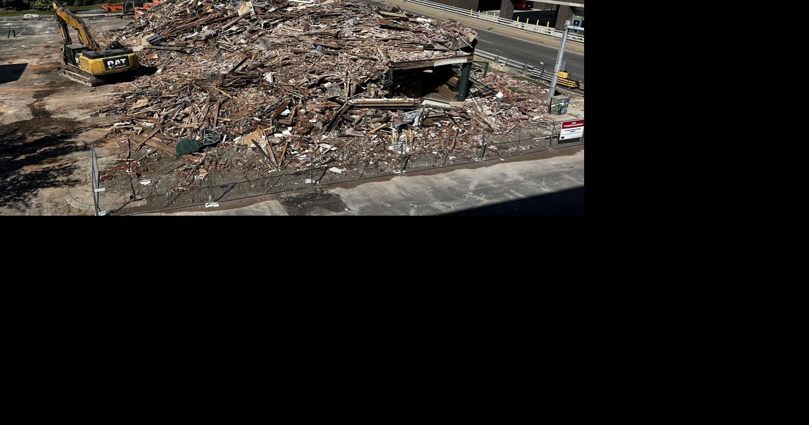 Historic Lafayette building torn down for new John Purdue Block ...