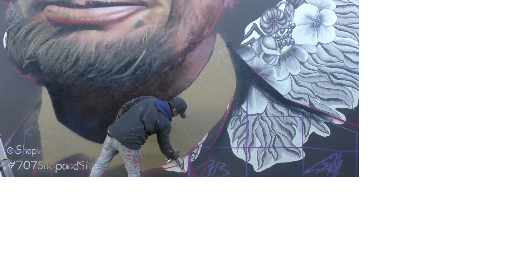 Lafayette history honored with downtown mural painted by artist Zach ...