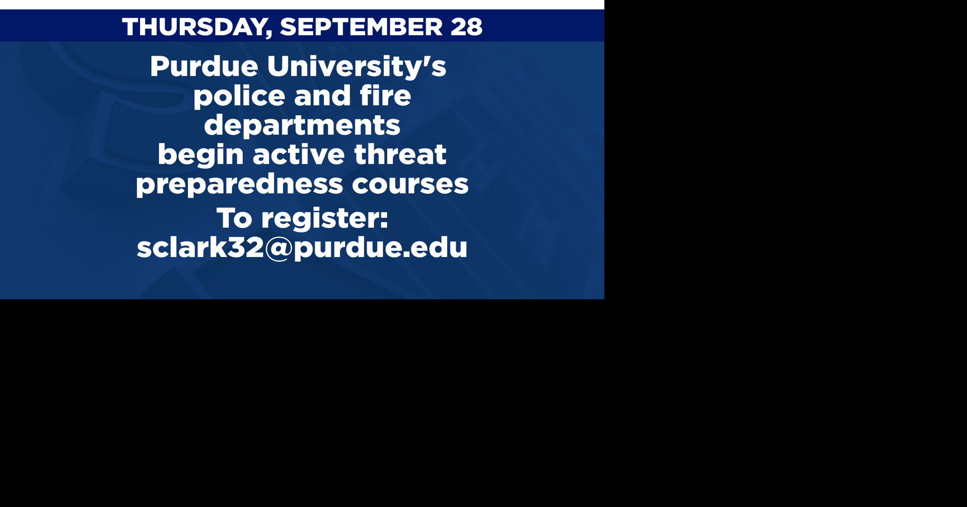 Purdue's police, fire departments conducting active threat preparedness ...