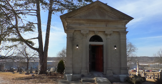 Historic cemetery 'receiving vault' receives new purpose in restoration ...