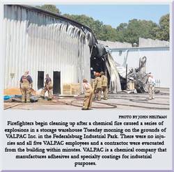 Storage warehouse damaged by explosions | News | stardem.com