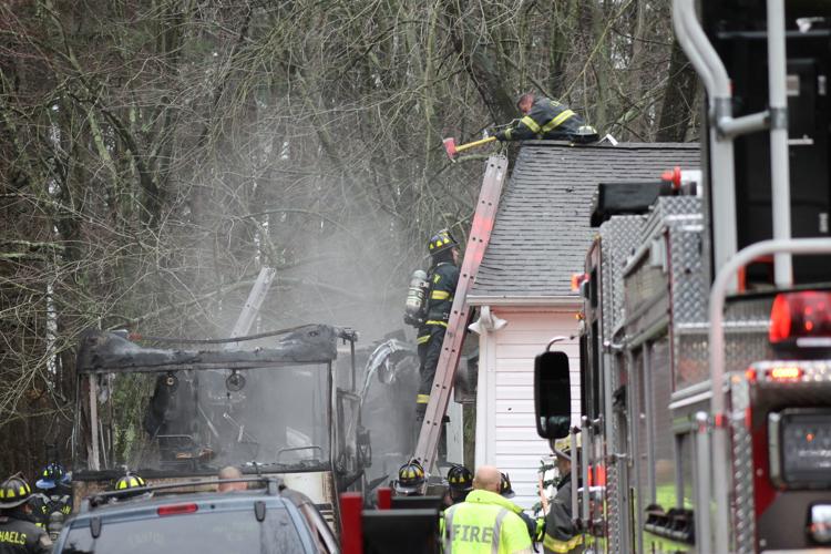 No injuries in RV fire that spread to home in St. Michaels | Local ...