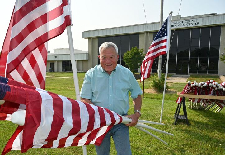 Rotarians place hundreds of flags around Talbot County | Local ...