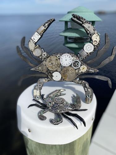 Mosaic artist Lisa Scarbath brings crab designs, art pieces to ...