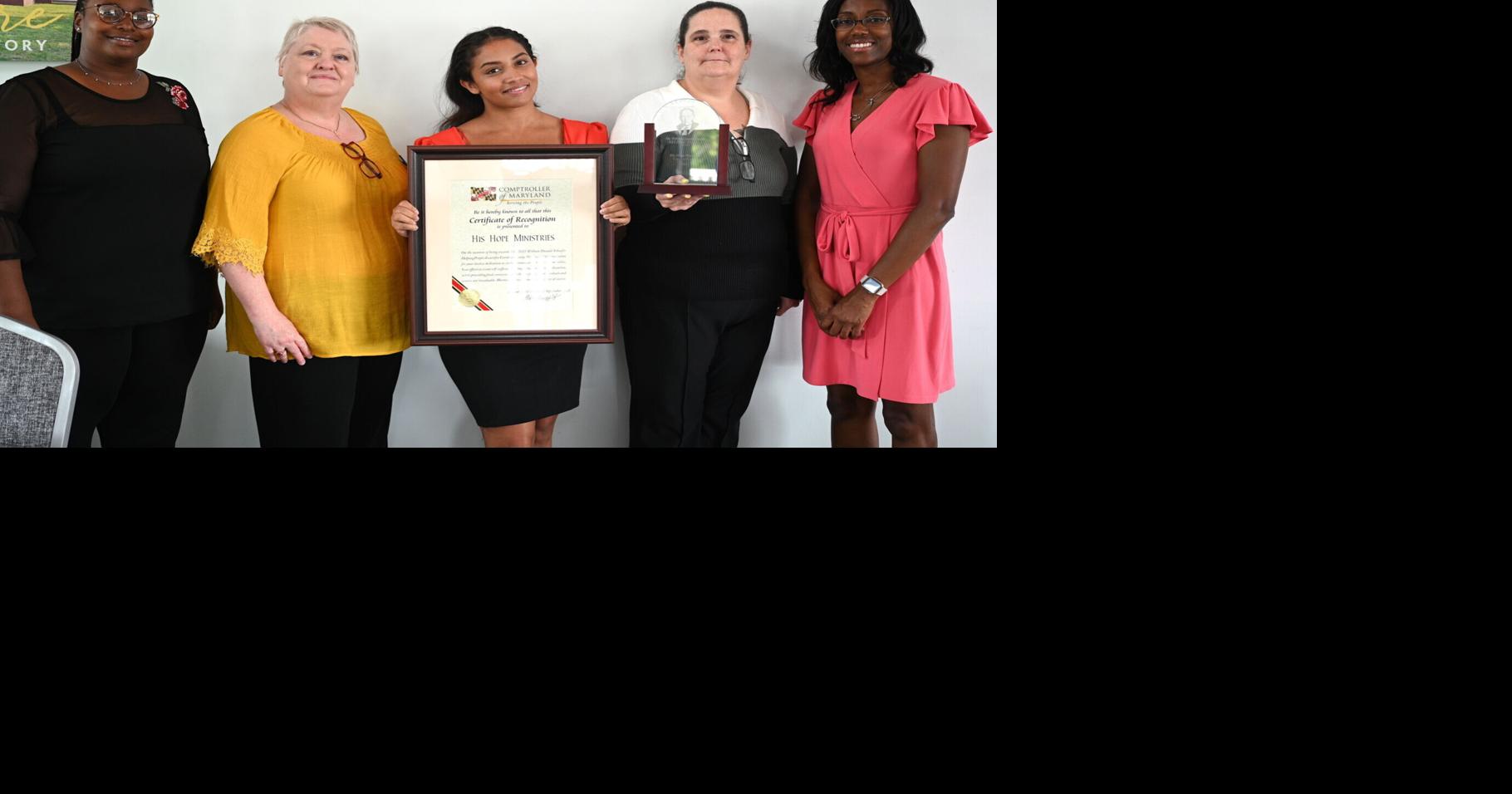 His Hope Ministries receives Schaefer Helping People Award | Local ...