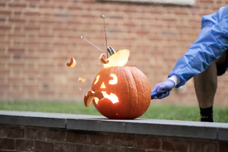 Exploding pumpkins take center stage at Washington College | Local ...