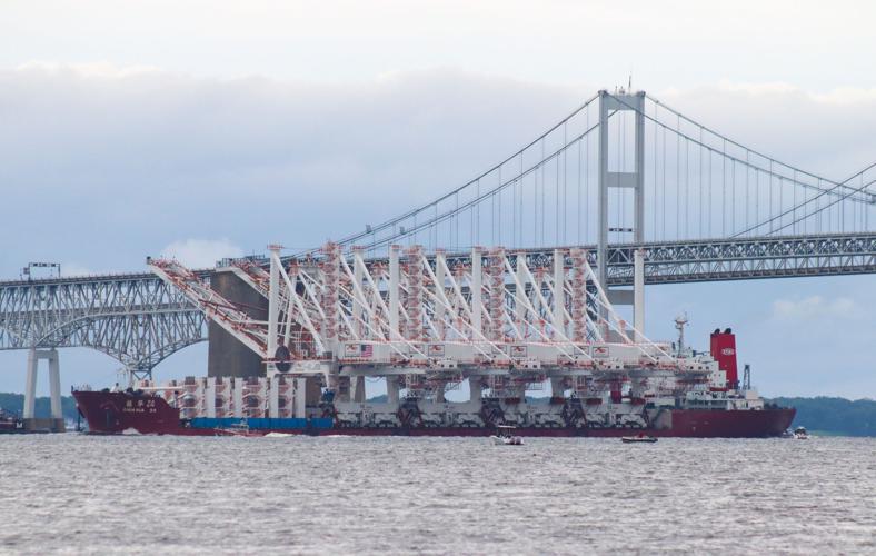 Four new container cranes arrive at Port of Baltimore; halt traffic at ...