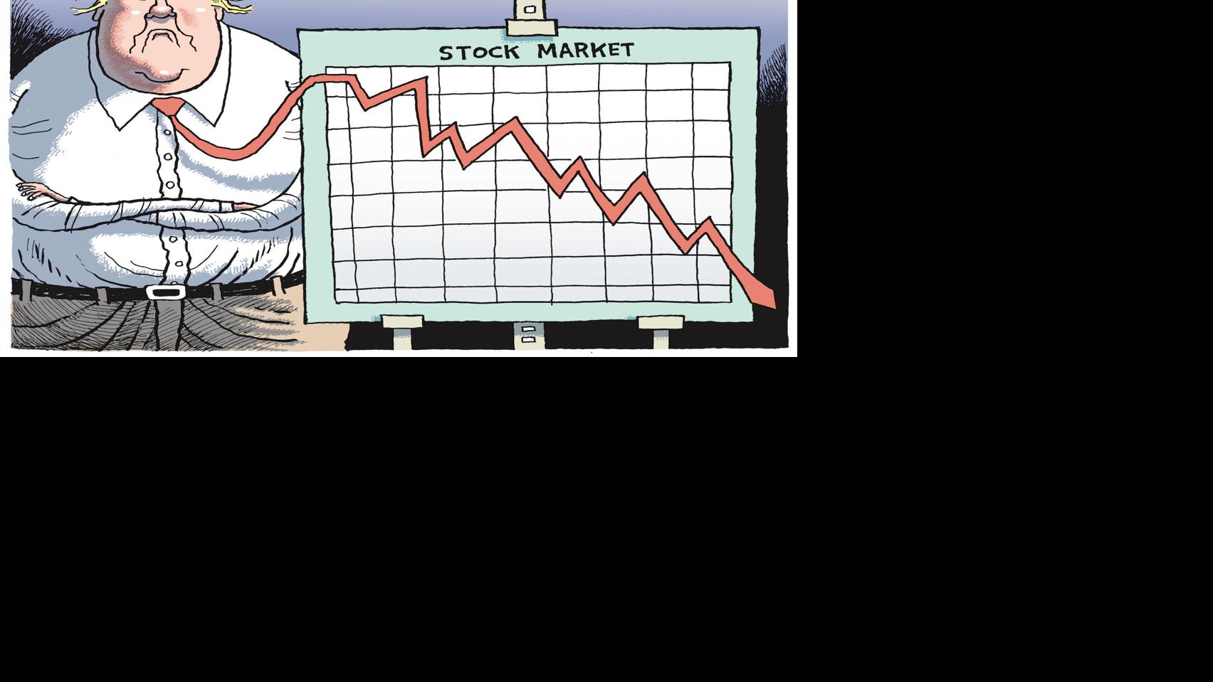 Market Plunge | Cartoons | stardem.com