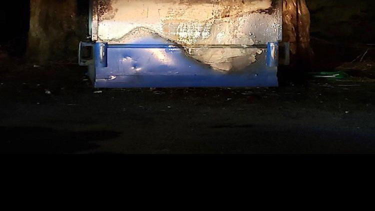 Dumpster damaged by fire | Local | stardem.com