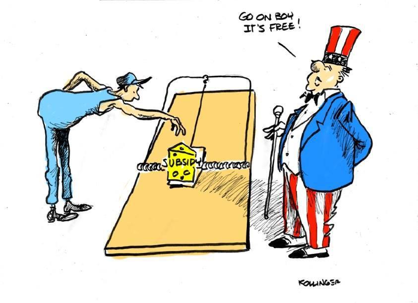 Subsidy | Kollinger's Cartoons | stardem.com