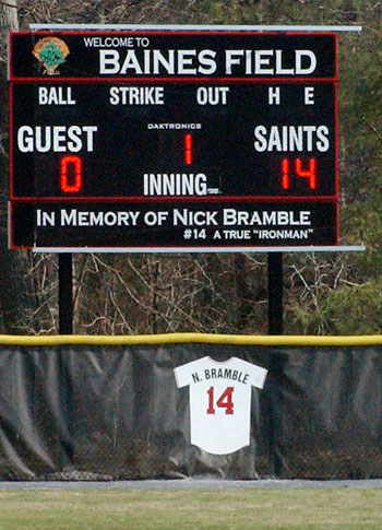 HIGH SCHOOL BASEBALLSaints' former player Nick Bramble remembered as a ...