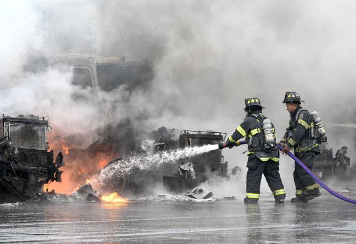 Firefighters battle tractor-trailer fire in Easton | Local | stardem.com
