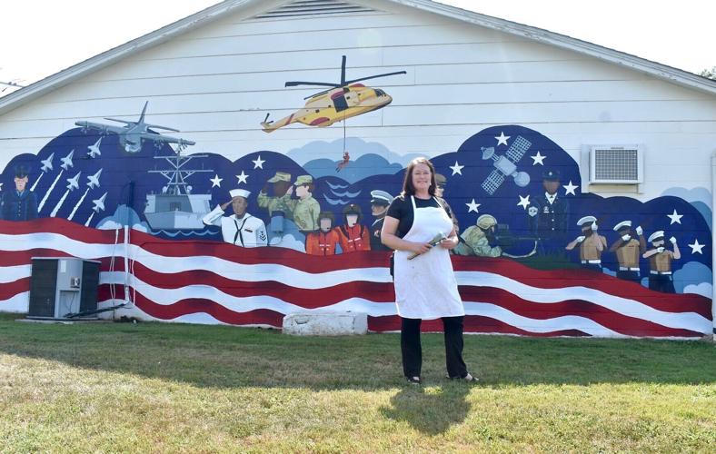 Artist paints military-themed mural on American Legion | State ...