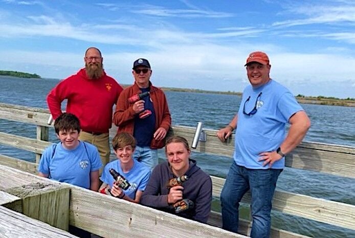 Troop 130 Scouts bring improvements to fishing at Eastern Neck Narrows ...
