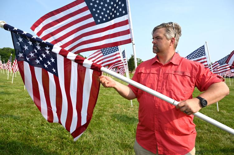 Rotarians place hundreds of flags around Talbot County | Local ...