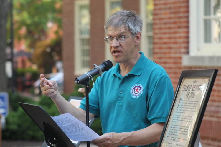 Residents protest outside courthouse, read their version of Talbot ...