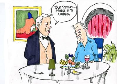 Whining and dining misfortunes | Kollinger's Cartoons | stardem.com