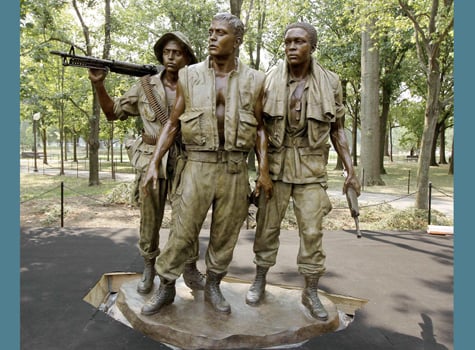 Vietnam Memorial Statue National Mall And Memorial Parks Today Is