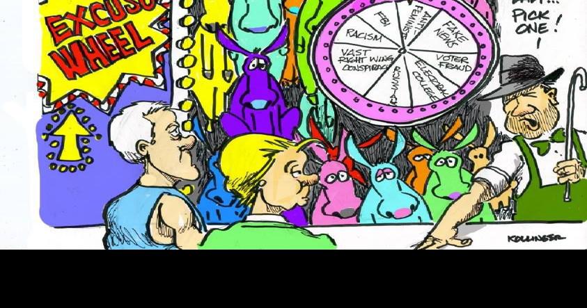 The wheel of excuses | Kollinger's Cartoons | stardem.com