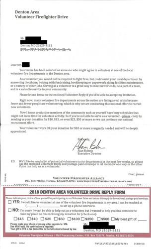 DVFC warning residents about mail scam | Life | stardem.com