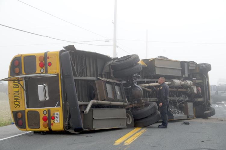 Easton crash rolls school bus, sends 11 patients to hospital | Local ...