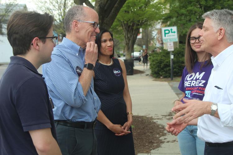 Gubernatorial candidates Tom Perez and Shannon Sneed tour Easton ...