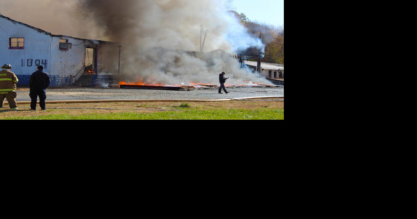 Southern States building taken down in controlled burn | Local ...