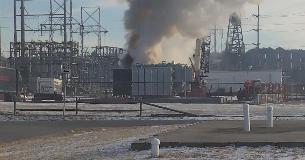 power substation fire