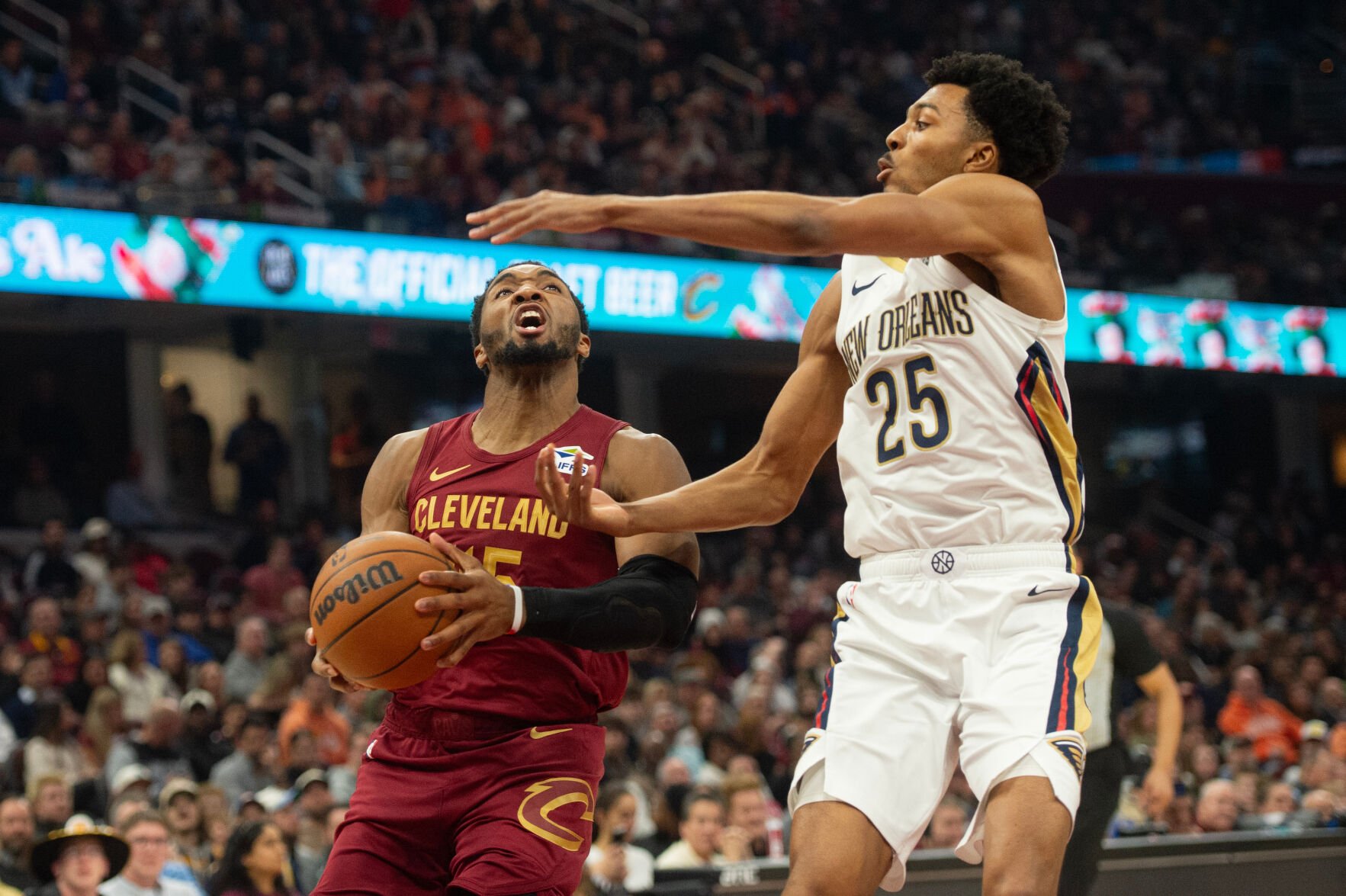 Donovan Mitchell and Sam Merrill propel Cavaliers to 141-118 victory ...
