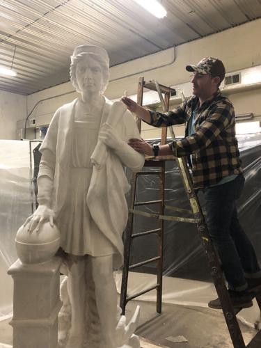 Centreville sculptor sees artistic value in controversial Columbus ...
