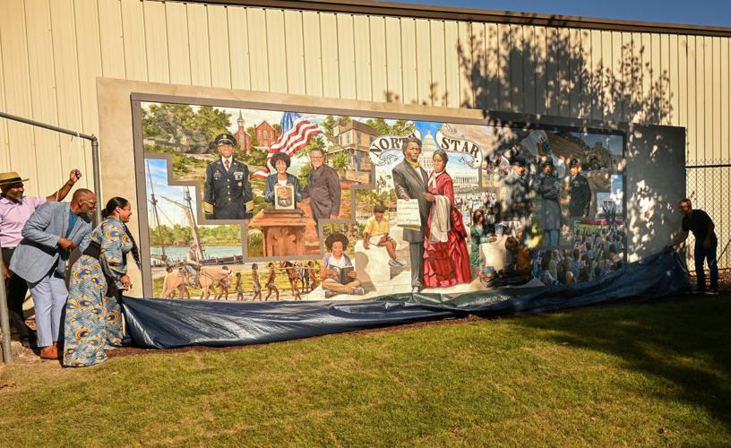 Frederick Douglass mural unveiled on Easton's Rails-to-Trails | Local ...