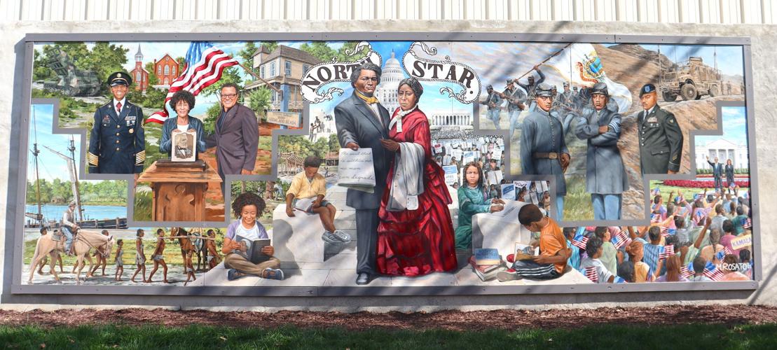 Artist Shows Frederick Douglass Mural To Gov Hogan Local Officials