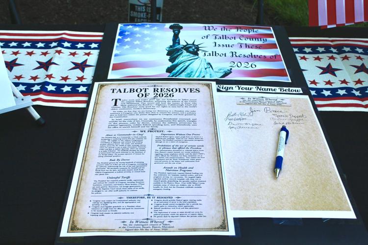 Residents protest outside courthouse, read their version of Talbot ...