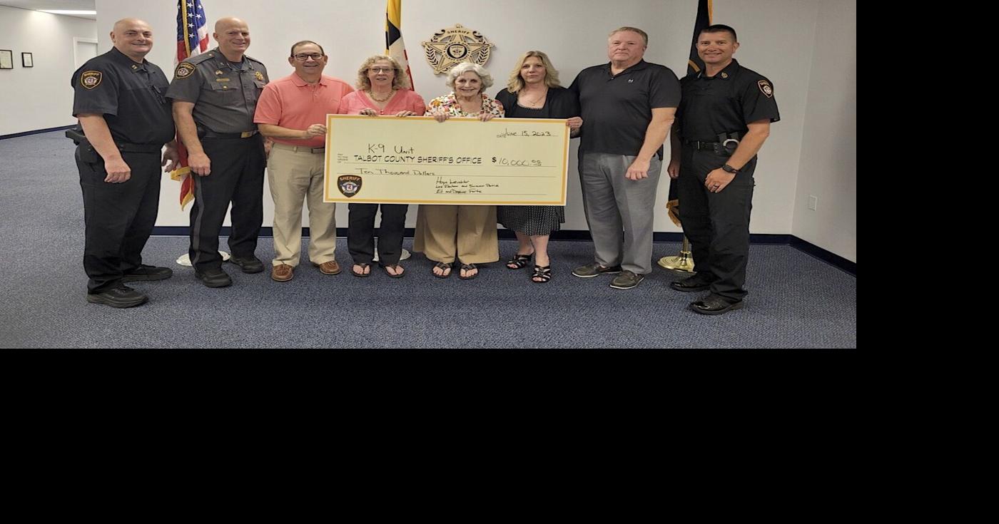 Family gives Talbot County Sheriff's Office donation toward new K-9 ...