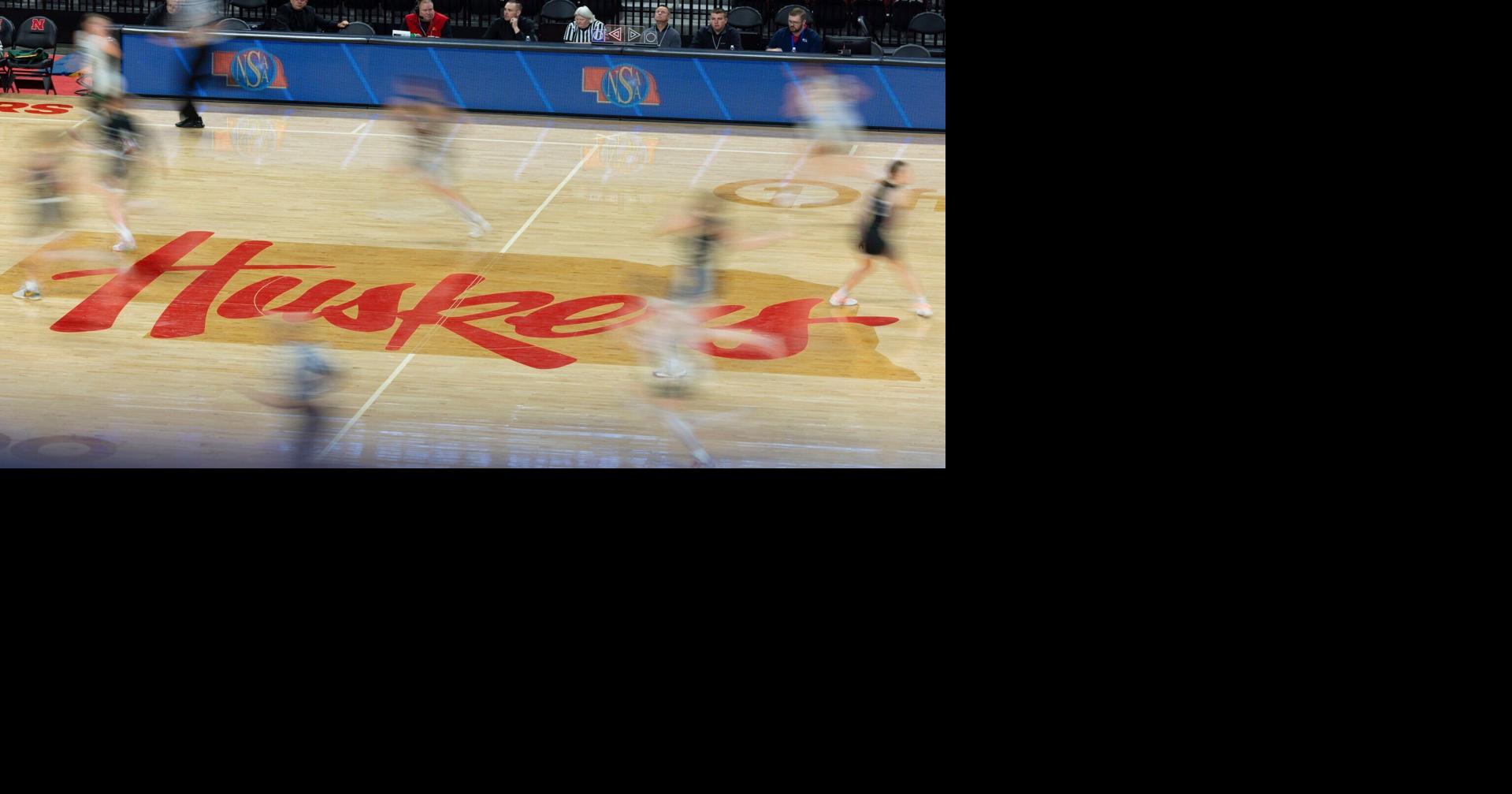 Nebraska basketball removes state outline from PBA court