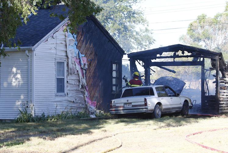 Minatare man displaced after fire