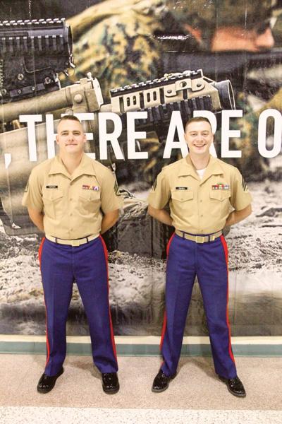 On duty with the USMC recruiters: Changing of the guard at the local ...