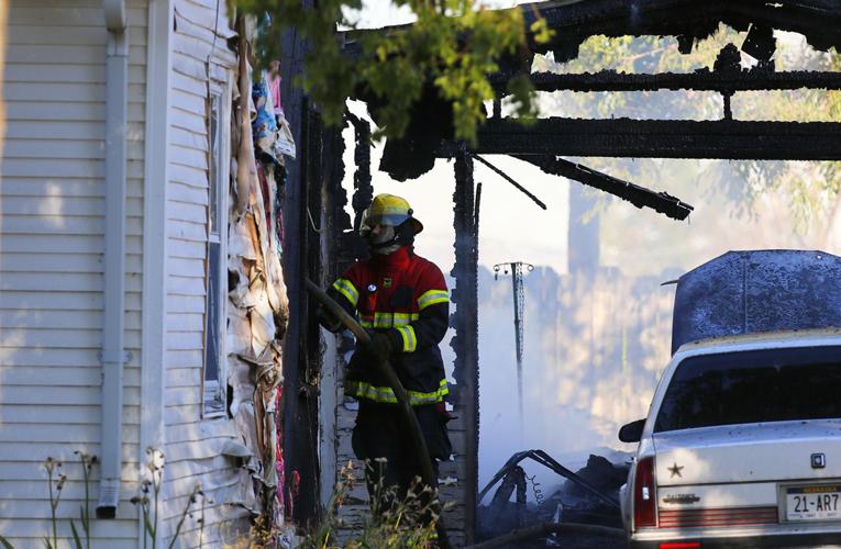 Minatare man displaced after fire