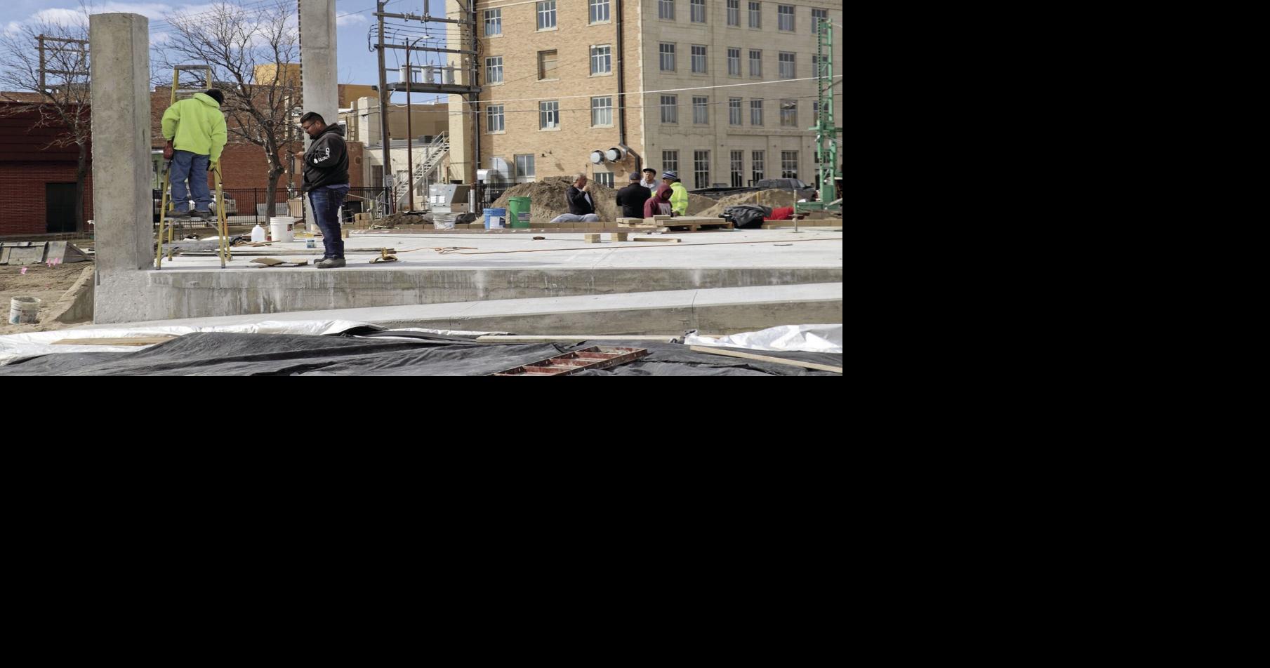 Steady progress being made on 18th Street Plaza project, set to re-open ...