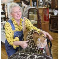 Vintage fur display to benefit local animals