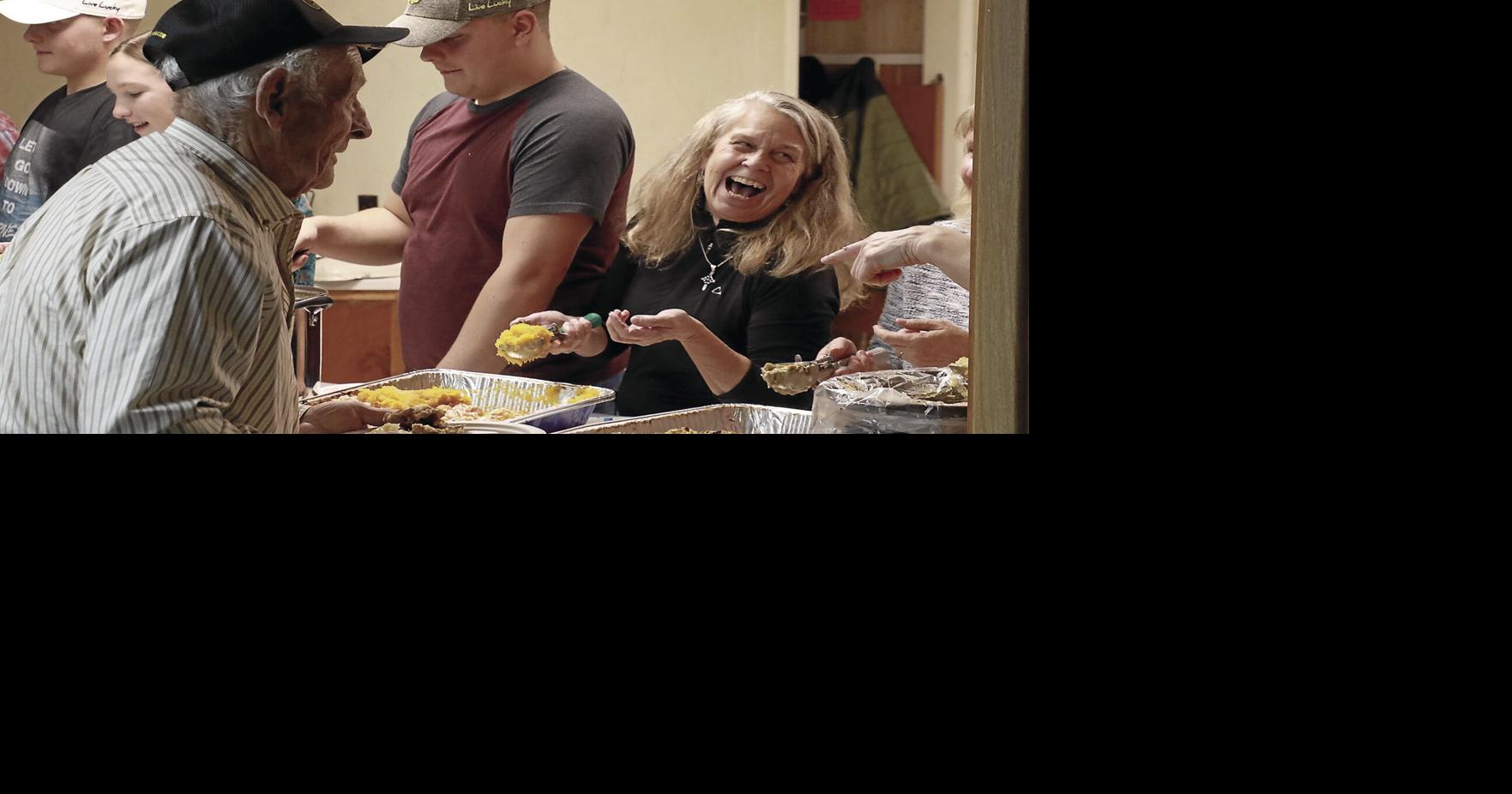 Friends and family gather for farm-to-table Thanksgiving dinner in Morrill