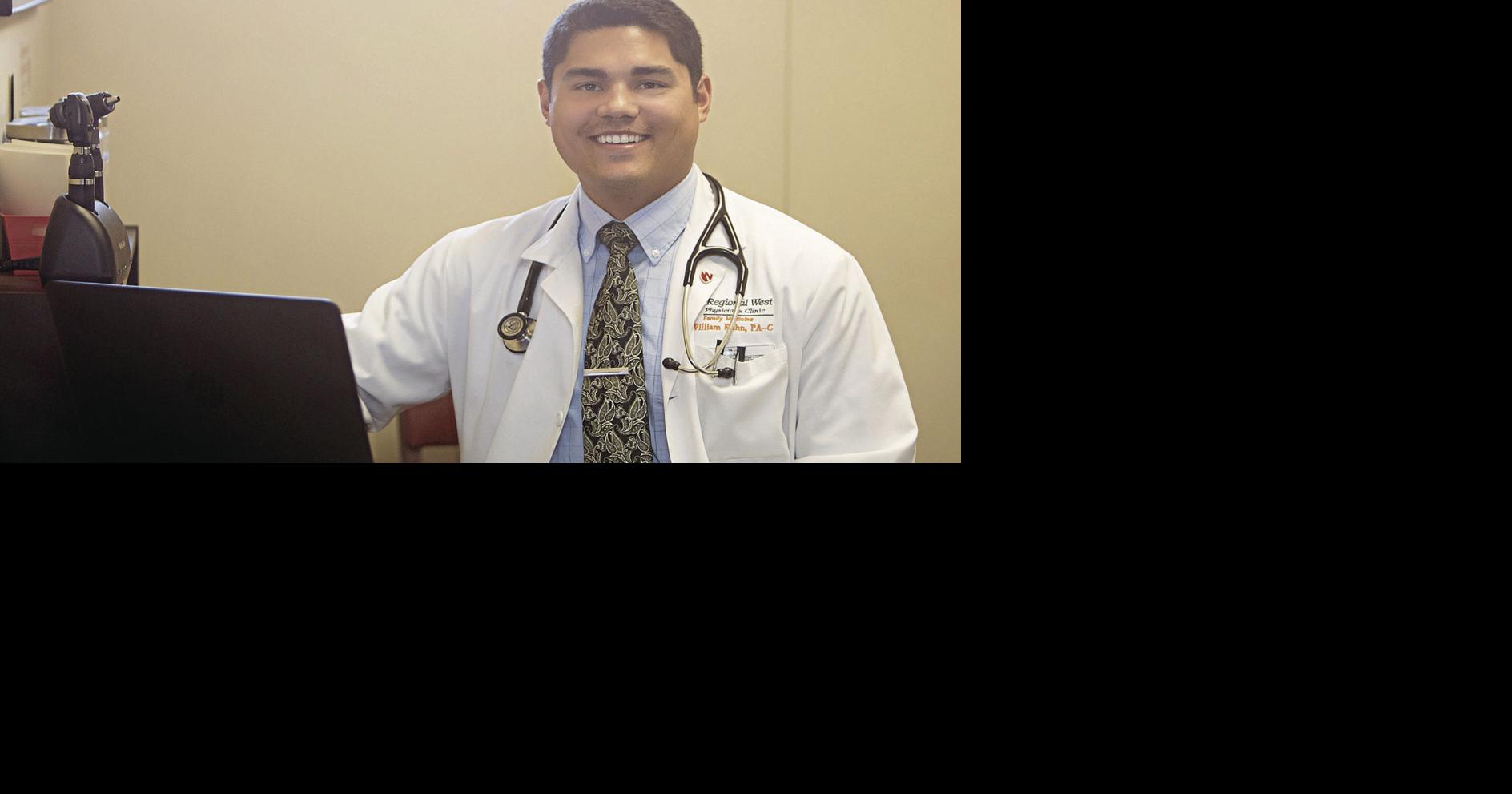 Billy Kuhn, a physician assistant at the Gering Medical Clinic, says he ...