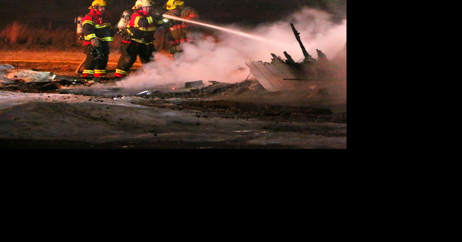 Firefighters respond to garage fire north of Lake Minatare