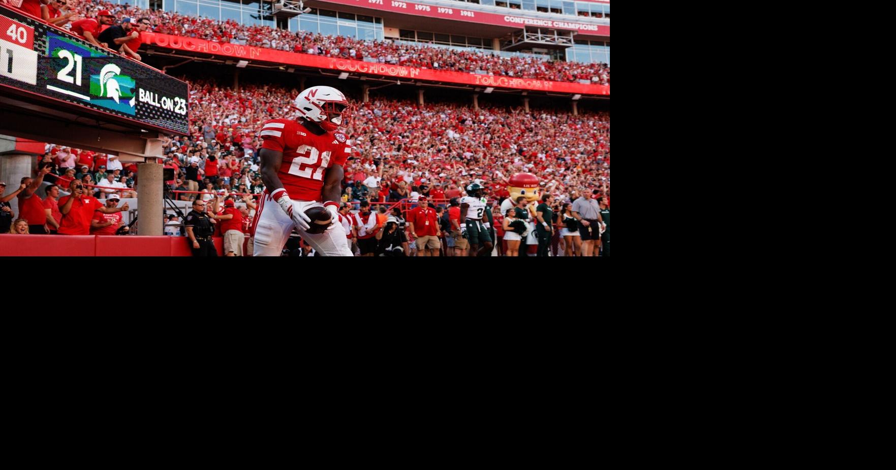 Emmett Johnson answers the call as Nebraska football holds off Michigan State