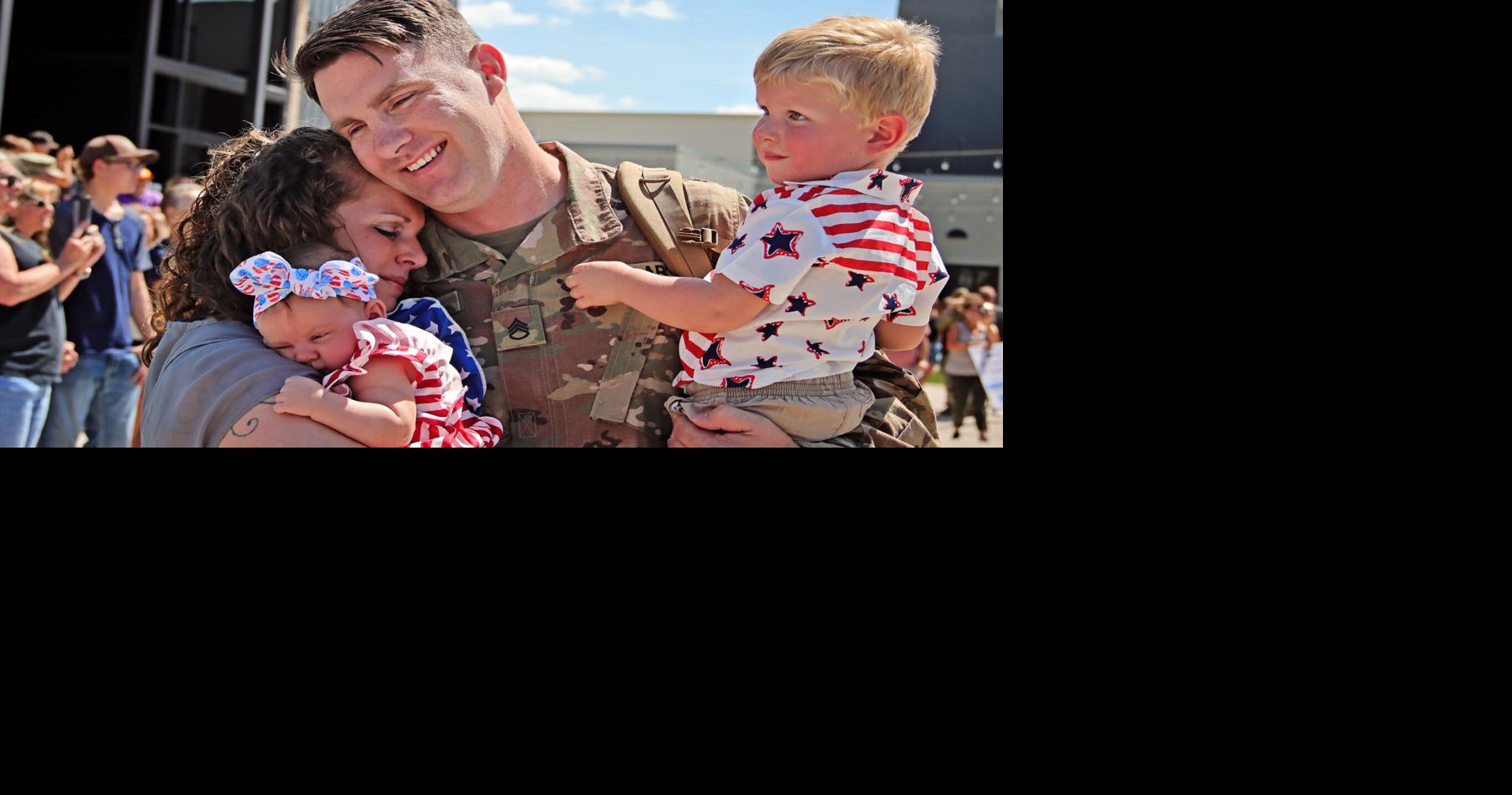 Welcome back: 1057th soldiers reunited with families, friends after 10 ...