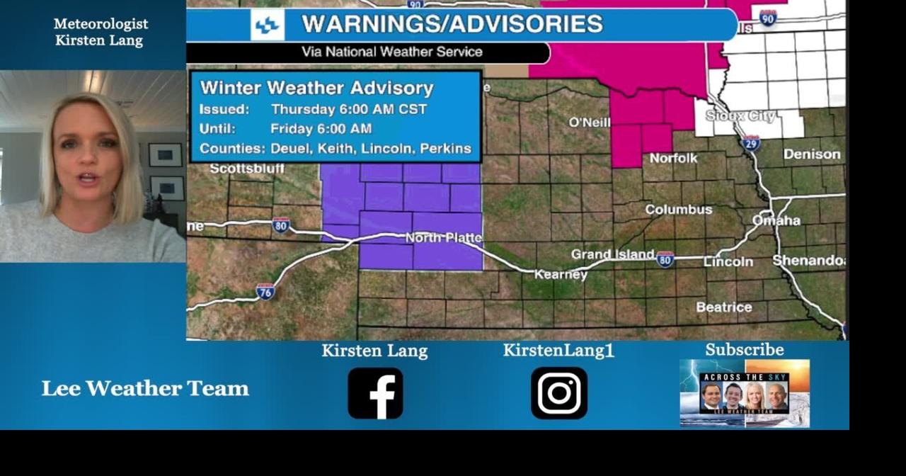 Snow and slick roads impact parts of Nebraska, Meteorologist Kirsten ...